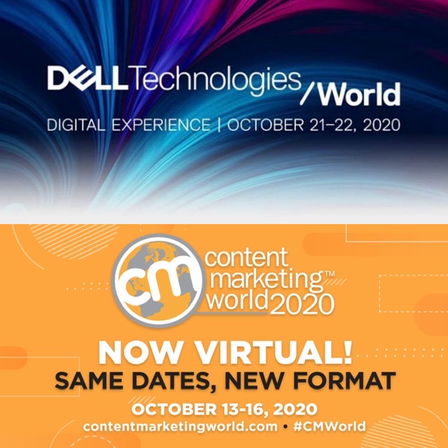 Coming Up: Content Marketing World And Dell Technologies World!